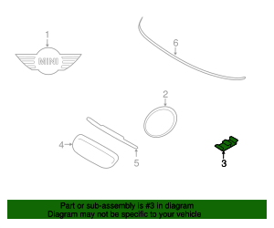 51-13-9-477-852 - Clip 2014-2024 Mini Cooper | AutoNation Parts