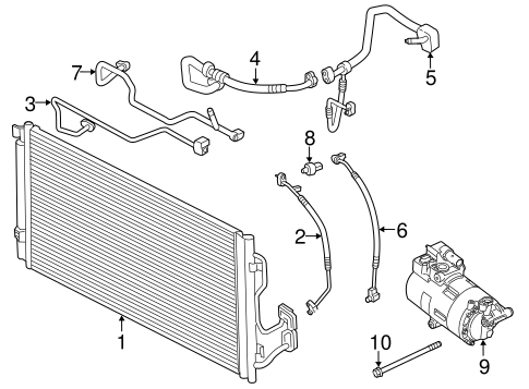 Condenser, Compressor & Lines for 2014 BMW i3 | getBMWparts