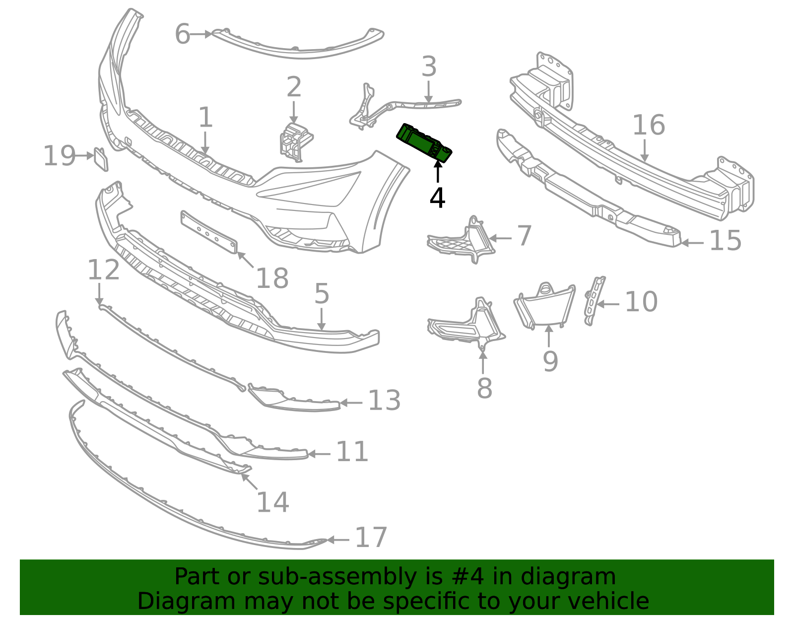 2022-2024 Kia Carnival Side Bracket 86551-R0000 | Kia Automotive Parts
