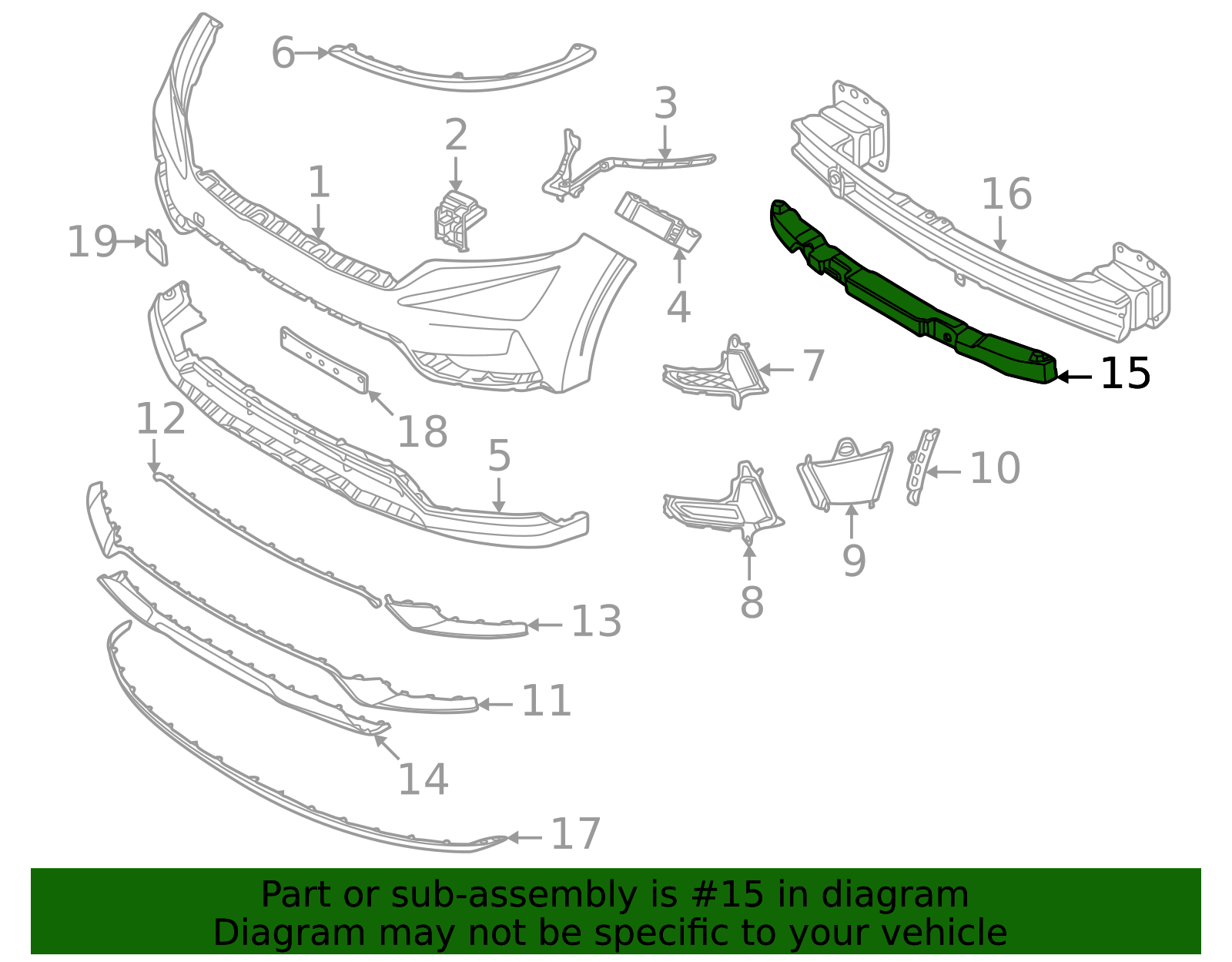 86521-R0000 - Energy Absorber 2022-2024 Kia Carnival | Kia.Parts Store