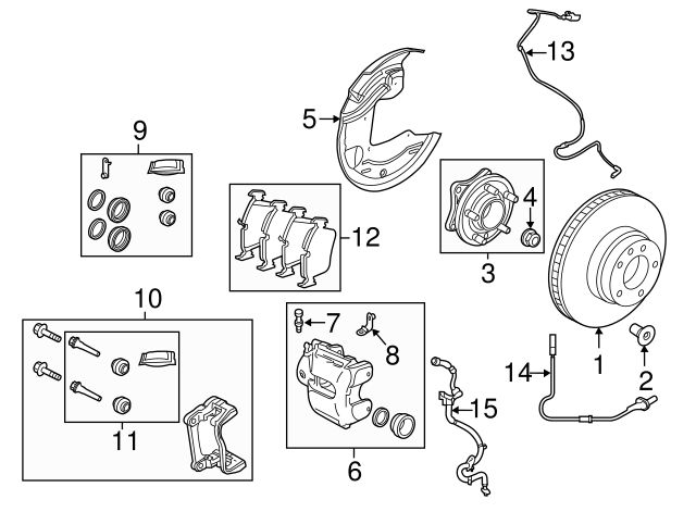2010-2021 Land Rover Caliper Assembly LR047905 | OEM Euro Parts