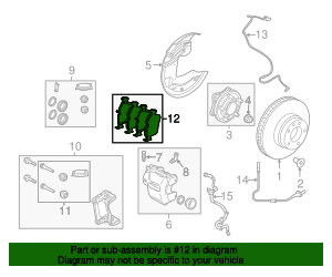 Genuine OEM Pads Part# LR134700 Fits 2010-2021 Land Rover: Up To 35% ...