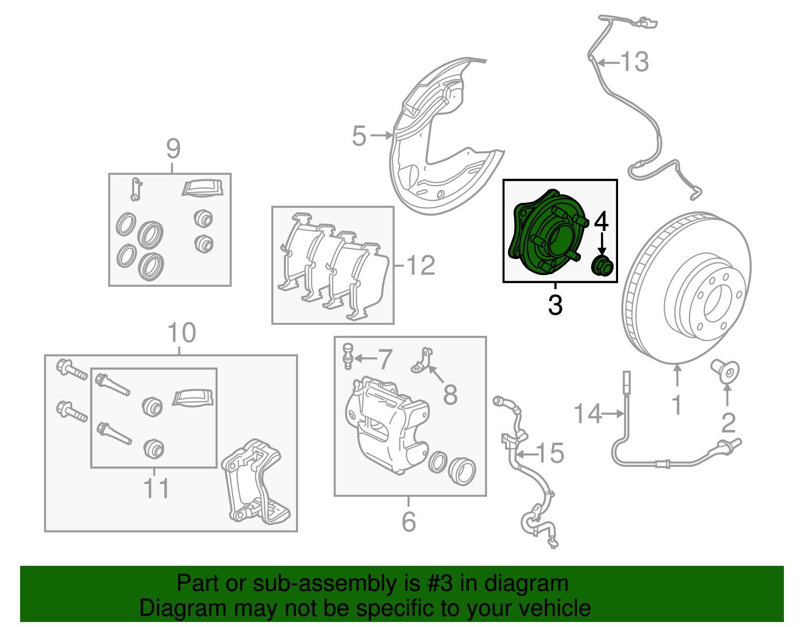 2005-2016 Land Rover Hub & Bearing LR076692 | OEM Parts Online
