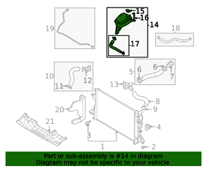 2021-2022 Hyundai Elantra Reservoir Assembly 25430-AA000 | OEM Parts Online