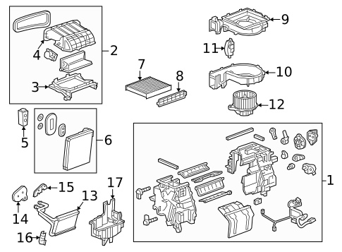 Evaporator & Heater Components for 2022 Chevrolet Bolt EUV ...