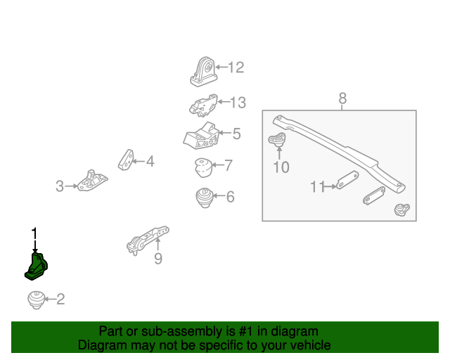 1999-2009 Volvo Front Mount 8649262 | TascaParts.com