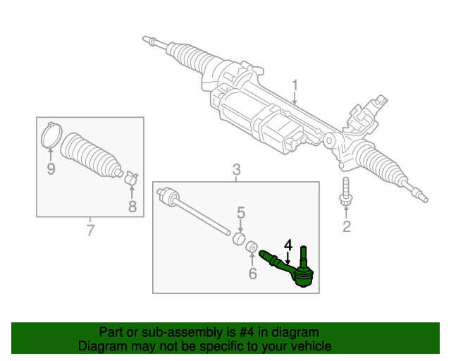 Genuine BMW 32-10-6-792-674 | Outer Tie Rod | FREE Shipping on Most ...