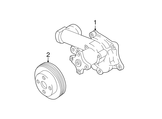25100-38200 - Engine Water Pump 1999-2005 Hyundai | AutoNationParts.com