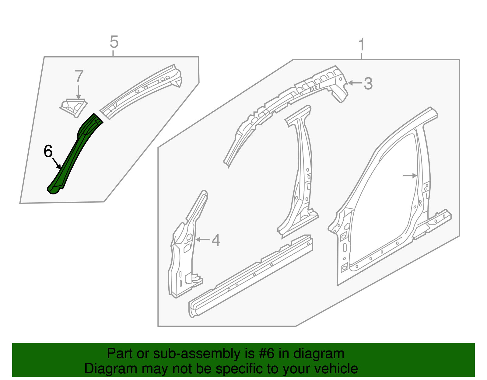 2016-2017 Infiniti QX50 Inner Windshield Pillar G6233-3WUMA | Infiniti of Orland Park