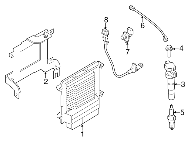 39173-2GMA1 - Engine Control Module (ECM) 2018-2019 Kia Sorento | Kia ...