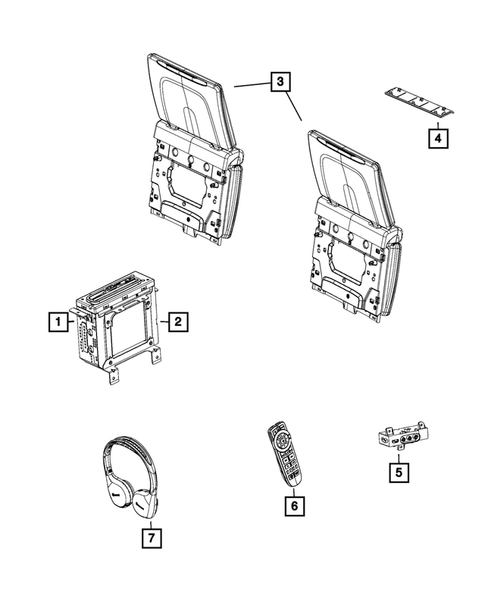 Radio, Antenna, Speakers, DVD, and Video systems for 2014 Jeep Grand ...