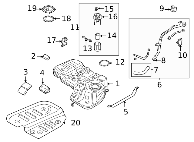 31450-R5500 - Vapor Canister Filter 2021-2024 Hyundai | AutoNation Parts
