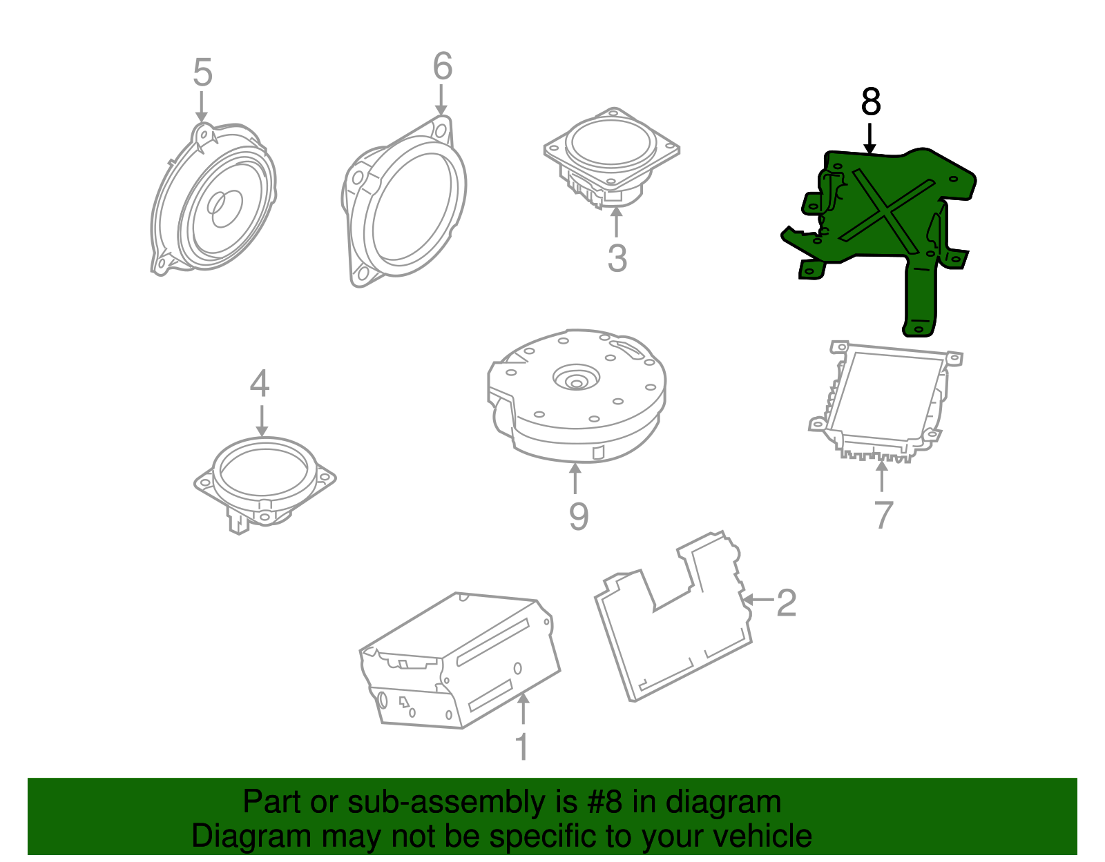 28070-1BA0A - Radio Amplifier Bracket 2008-2017 Infiniti | AutoNation Parts