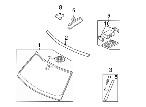 2010-2012 Land Rover Range Rover Windshield LR039063 | Land Rover ...
