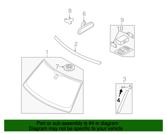 Genuine OEM Side Molding Lower Clip Part# IPN500050 Fits 2003-2012 Land ...