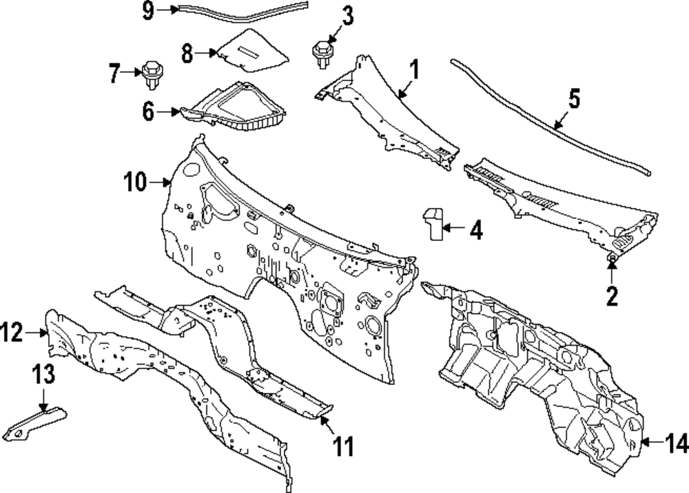 2023-2025 Nissan Z Cowl Grille 66862-6GP0A | Nissan RVA