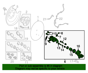 2013-2024 Mitsubishi Caliper Assembly 4605B843 | Mitsubishi Parts Warehouse