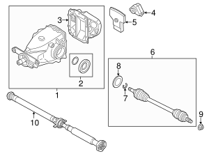 33108860346 - Sealing Kit Rear Axle Differ 338510 (33-10-8-860-346 ...