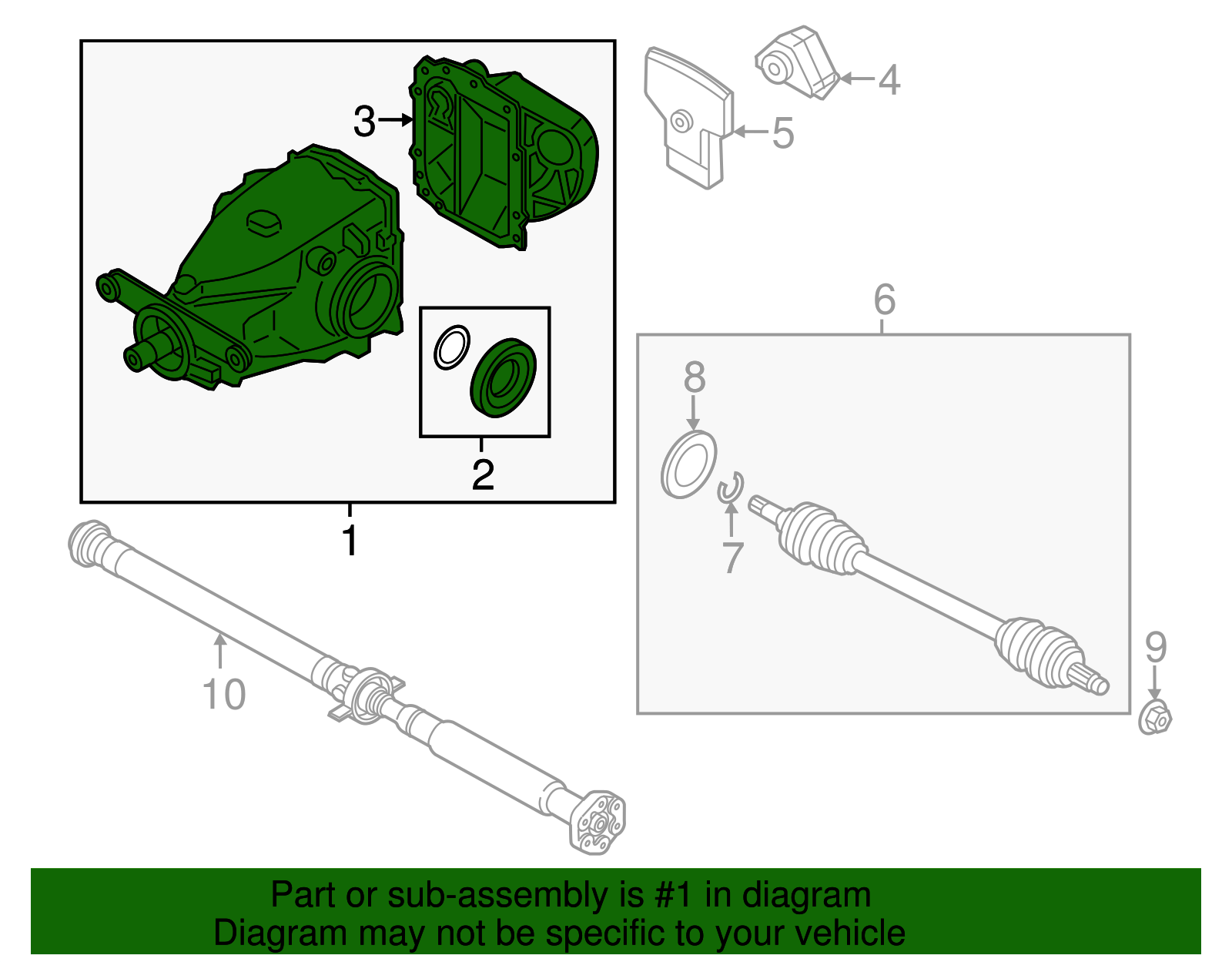 2013-2018 BMW 320i xDrive Differential Assembly 33-10-7-589-482 | BMW ...