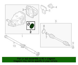 2007-2025 BMW Axle Seal 33-10-8-860-346 | BMWPartsDirect.com