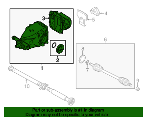 33107603747 - 2013-2018 BMW Final Drive Assembly (33-10-7-603-747 ...