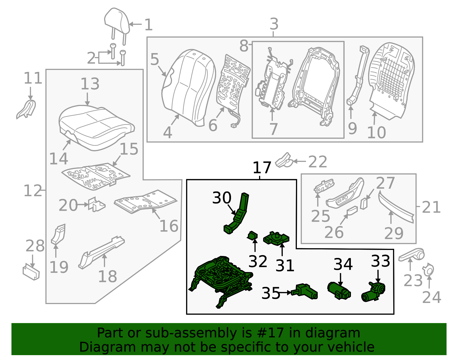 88500-A9200 - Seat Adjuster 2015-2021 Kia Sedona | Kia.Parts