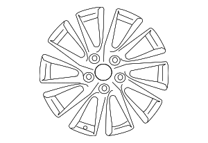 2018 Toyota Camry Wheel Alloy 17 Inch 42611-33C40 | Toyota Parts Center