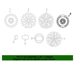42611-06J30 - Wheel Disc 2021 Toyota Camry | Longo Toyota Parts