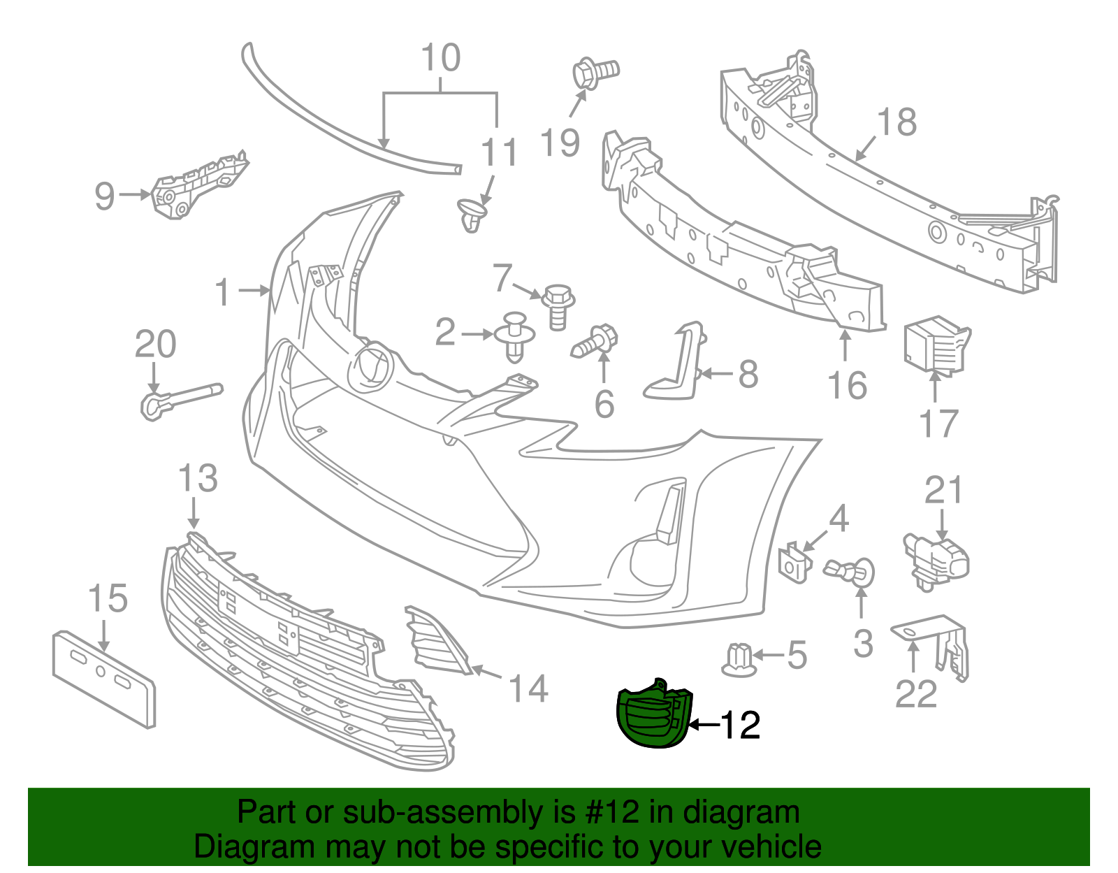 2014-2016 Scion tC Lamp Cover 52437-21040 | Toyota Parts Center