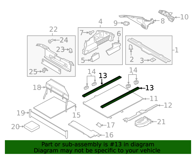 2017-2023 Porsche Panamera Rail 974-867-775 | Porsche Marin