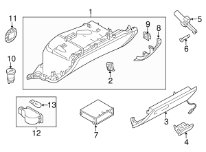 2011-2018 Audi Glove Box Door 4H1-858-134-A-DP3 | Audi USA Parts