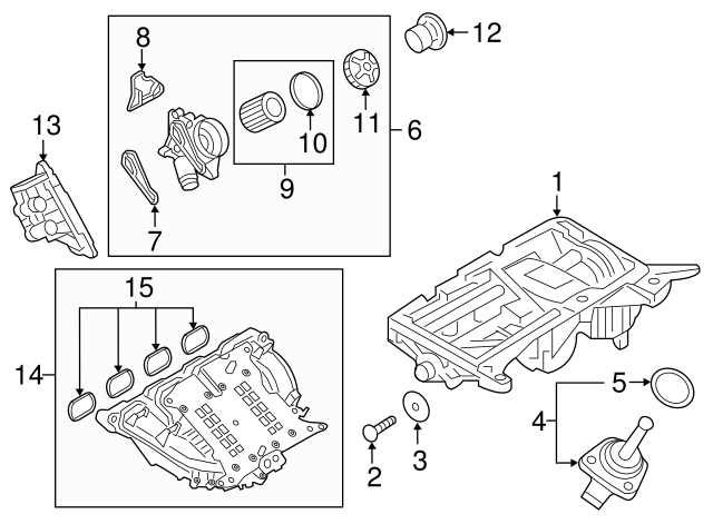 2012-2018 BMW Engine Intake Manifold Gasket Set 11-61-2-297-462 ...