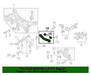 Genuine Upper Control Arm for 2010-2015 Hyundai Tucson | Part# 55100 ...