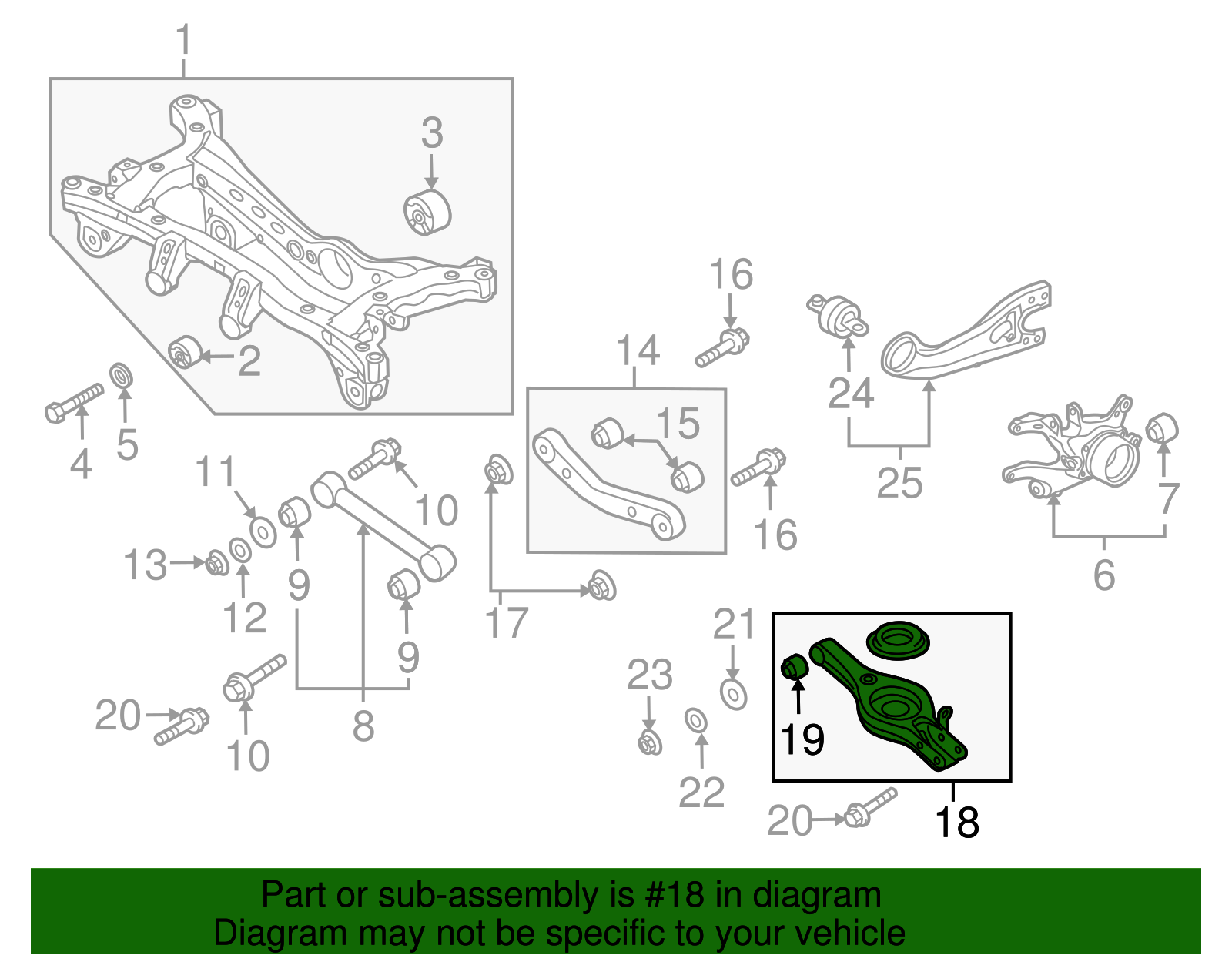 2010-2015 Hyundai Tucson Lower Control Arm 55210-2S200 | OEM Parts Online