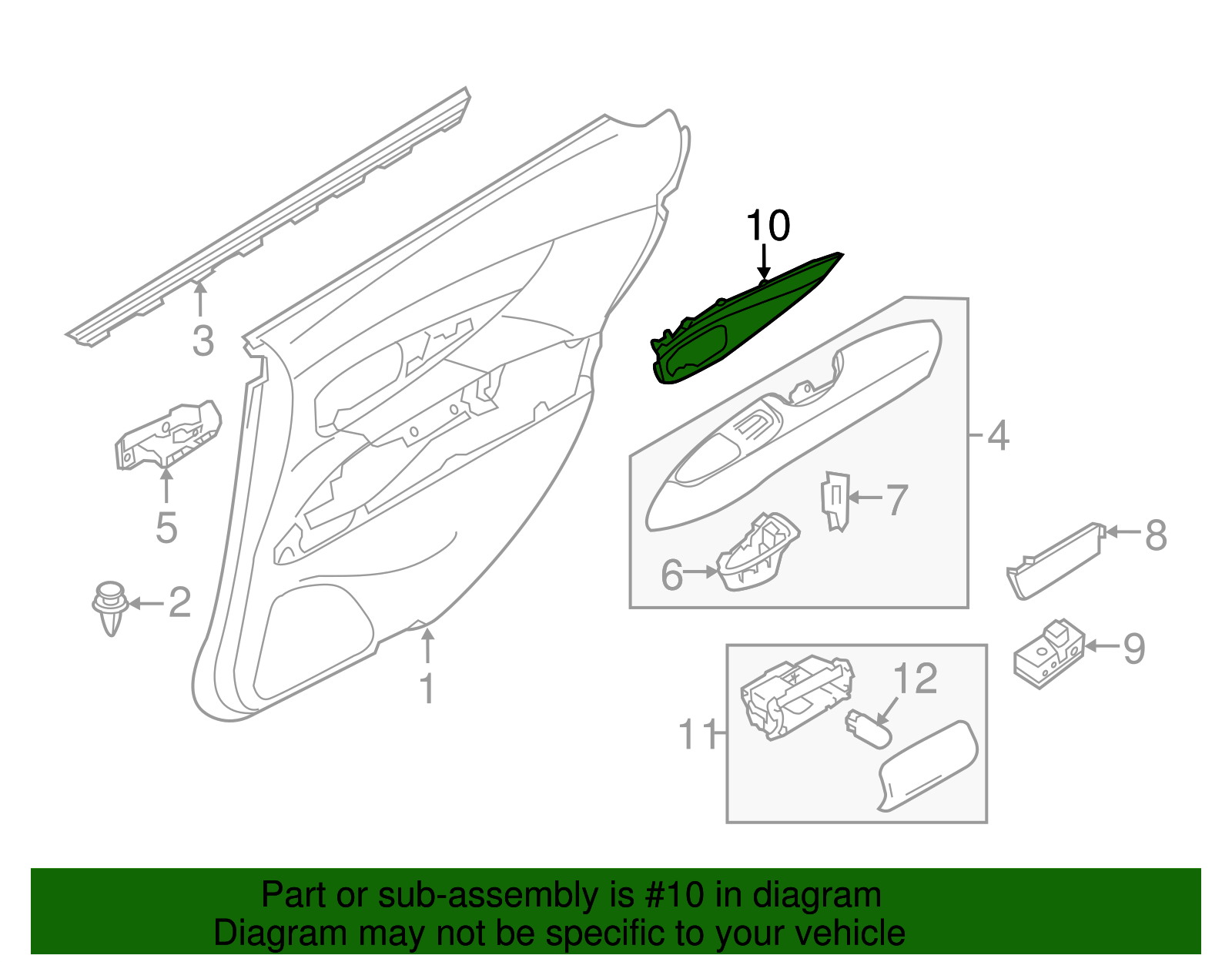 82921-1MA0A - Upper Trim 2011-2019 Infiniti | INFINITI Parts ...