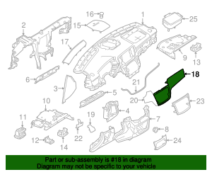 1666800403 - Trim Panel 2014-2019 Mercedes-Benz | Mercedes-Benz USA Parts