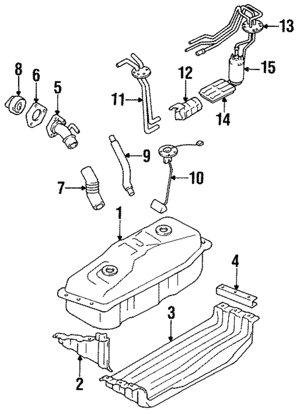 77023-12050 - 1984-1990 Toyota Pickup - Filter Sub-Assembly, Fuel ...