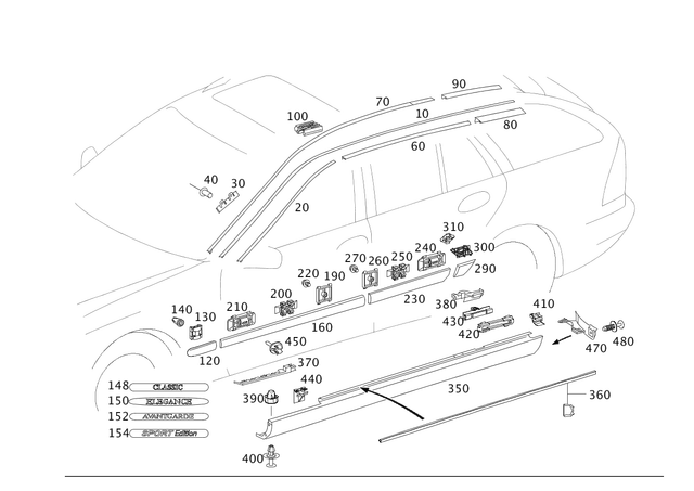 000-991-56-71 - Fastening Clip 2003-2007 Mercedes-Benz | MB Parts Source