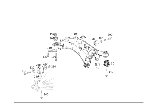 Rear Axle Carrier for 2013 Mercedes-Benz E 350 | Mercedes-Benz USA Parts
