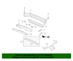 90145-SP0-000 - Bumper Bracket Bolt 2003-2011 Honda Element | Honda ...