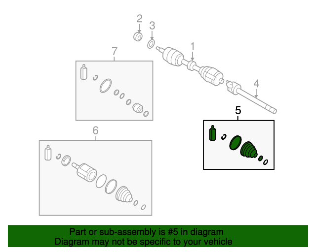 49509-3JA00 - Boot Kit - 2007-2012 Hyundai Veracruz | World OEM Parts ...