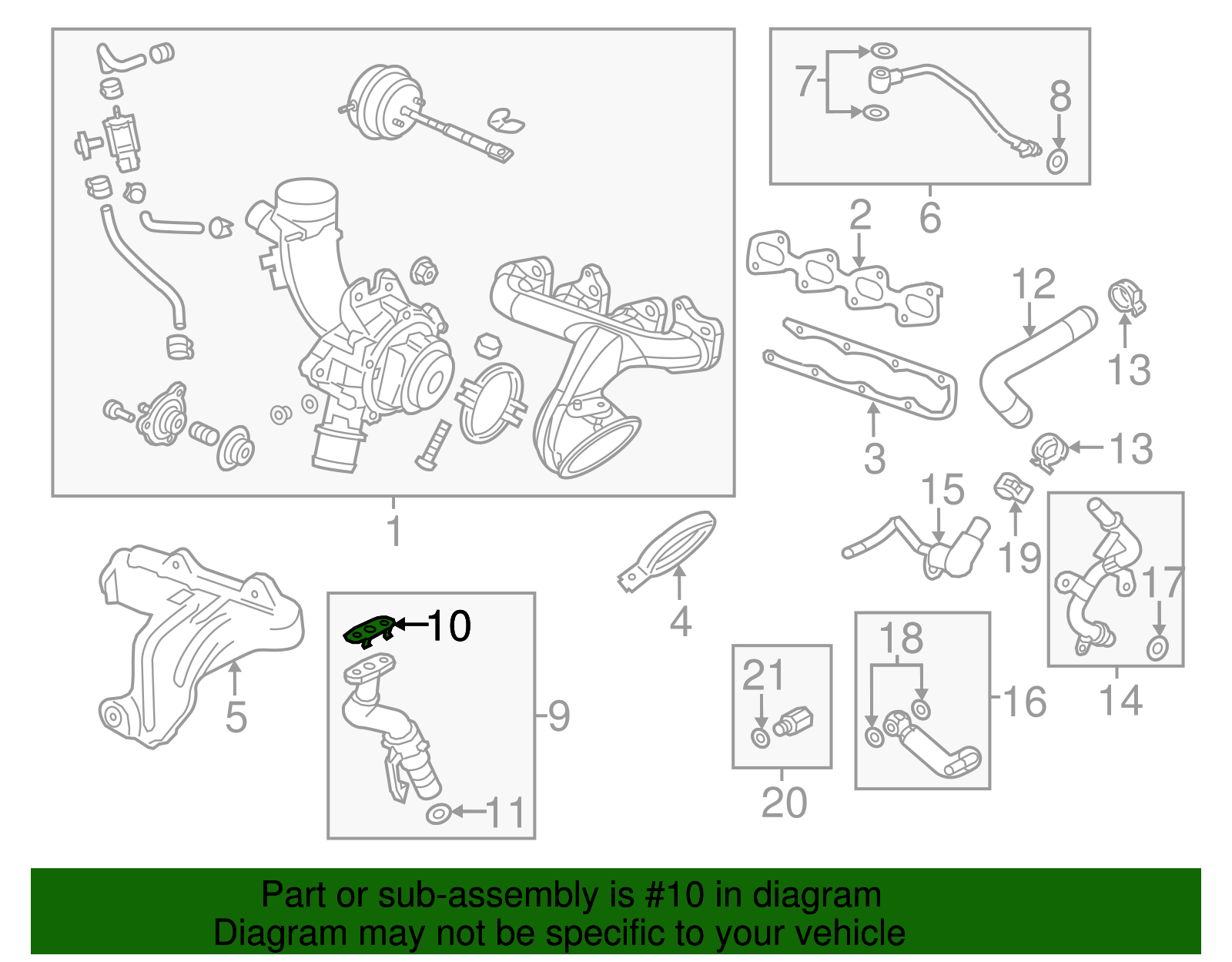 (Replaces 55585155) Turbocharger Oil Return Pipe Gasket 28290068 GM ...