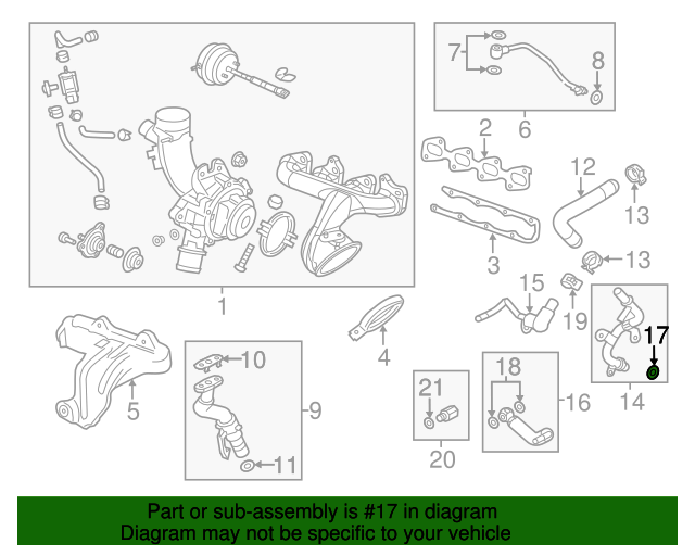 2011-2021 GM Engine Oil Cooler Pipe Seal 55568540 GM | GMPartsDirect.com
