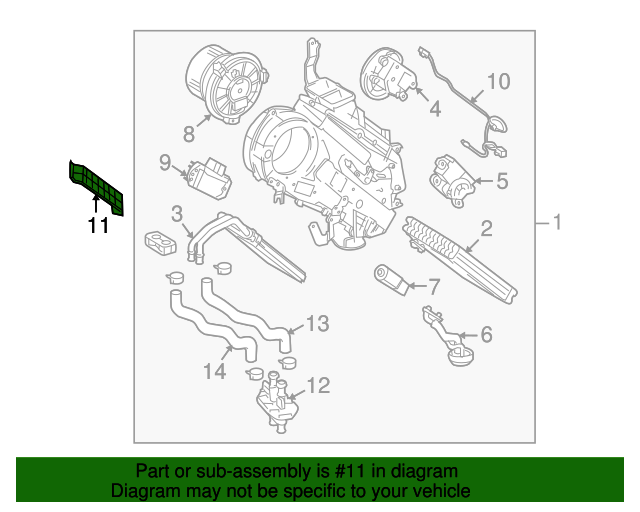 2008-2023 Toyota Evaporator Assembly Cover 88892-0C030 | Toyota Parts ...