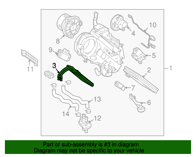2009-2022 Toyota Sequoia Heater Core 87107-0C061 | Toyota Parts Center