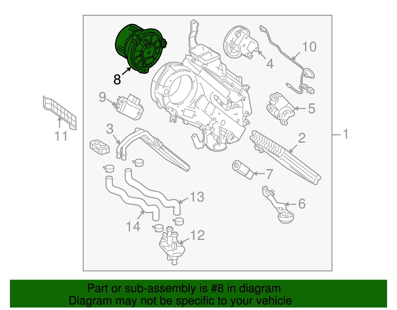 2008-2025 Toyota 2008-2024 Toyota - Motor Sub-Assembly, Blower With Fan ...