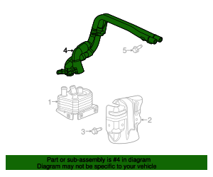 2013-2020 Mopar Engine Coolant Hose 5047388AD | TascaParts.com