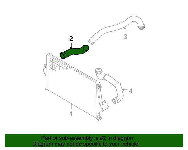 31261369 - Inter-Cooler Hose - 2003-2006 Volvo XC90 | Volvo OEM Parts ...