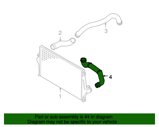 2003-2006 Volvo Inter-Cooler Hose 30645292 | TascaParts.com
