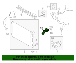 2012-2018 Kia Coolant Inlet Fitting 25631-2B051 | TascaParts.com